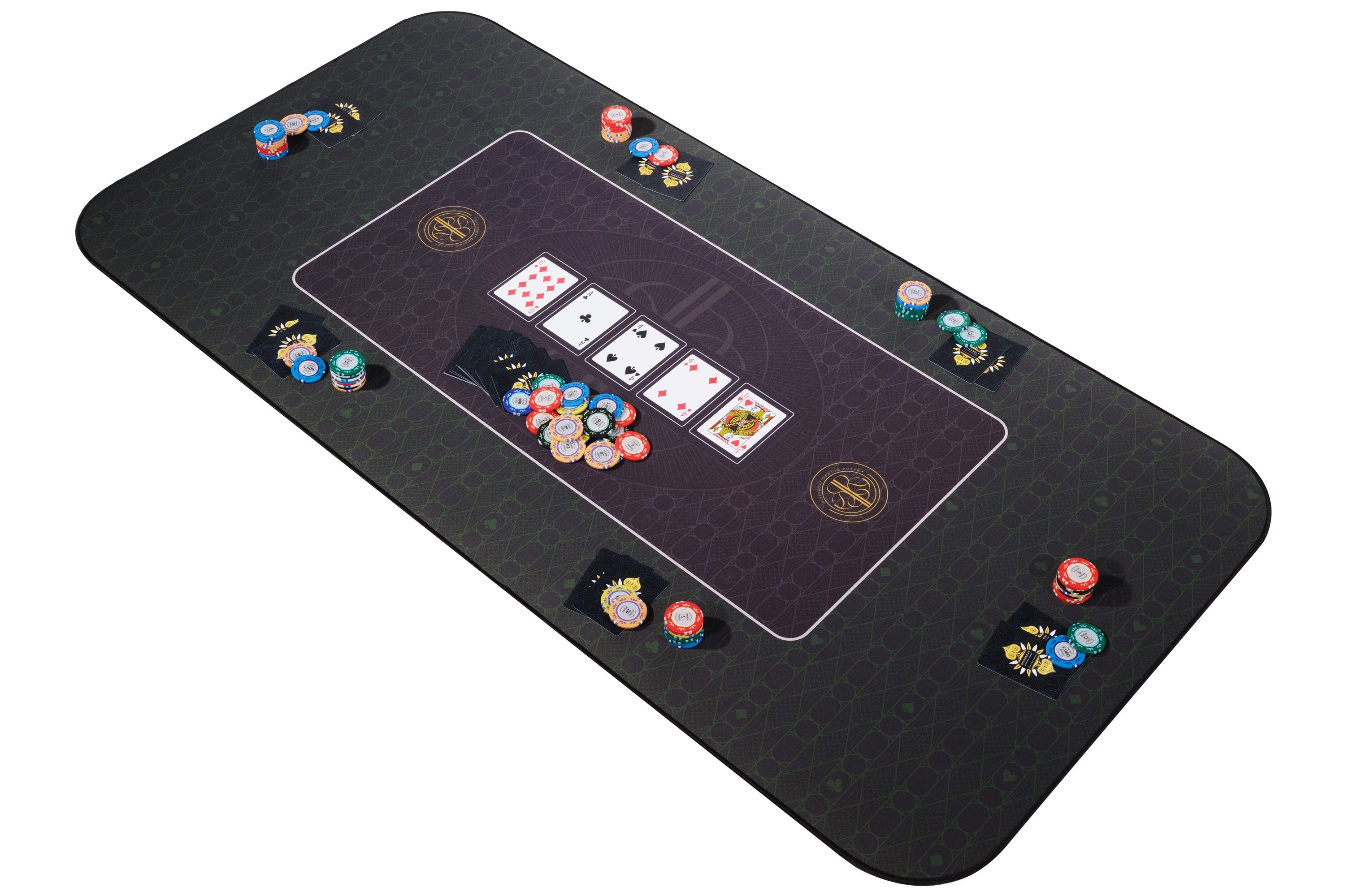 Riverboat Broadway Poker Mat - Poker Table Layout (140 x 75cm ...