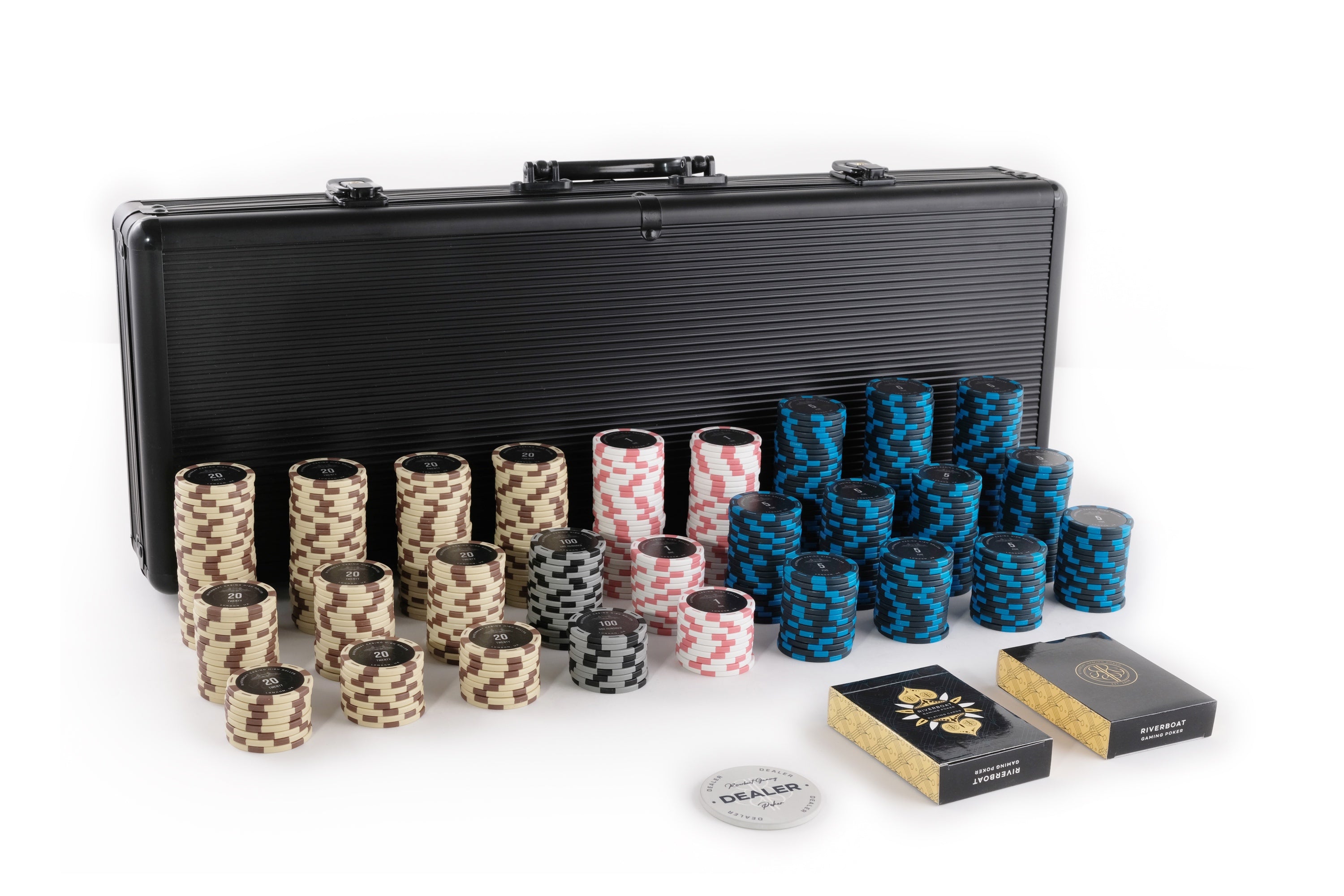 High Roller Cash Poker Chipset - 14g 500 Piece Numbered Poker Chips (S ...