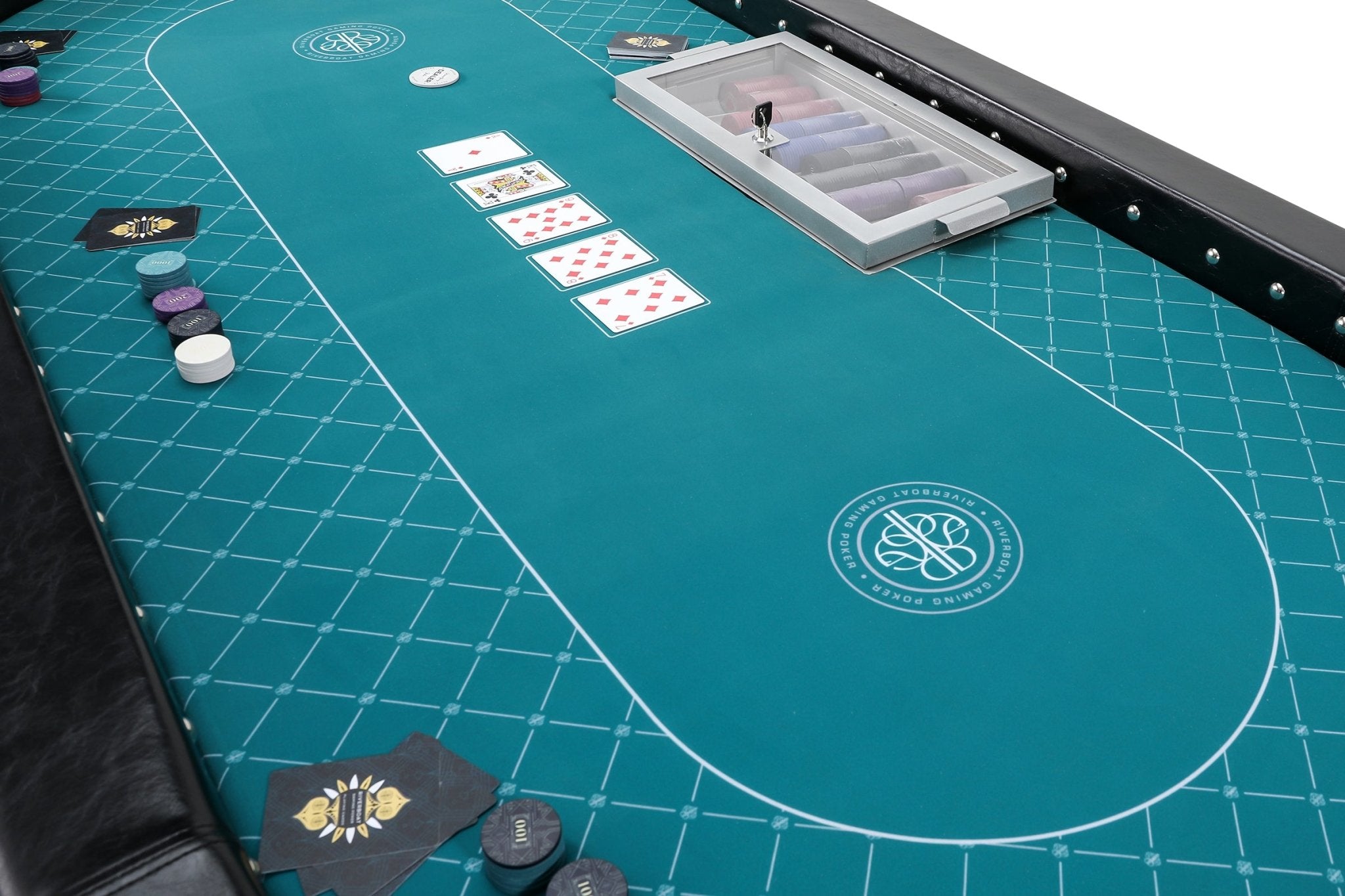 D9 The Dealer Pro Poker Table with Heavy Duty Folding Legs and Casino ...