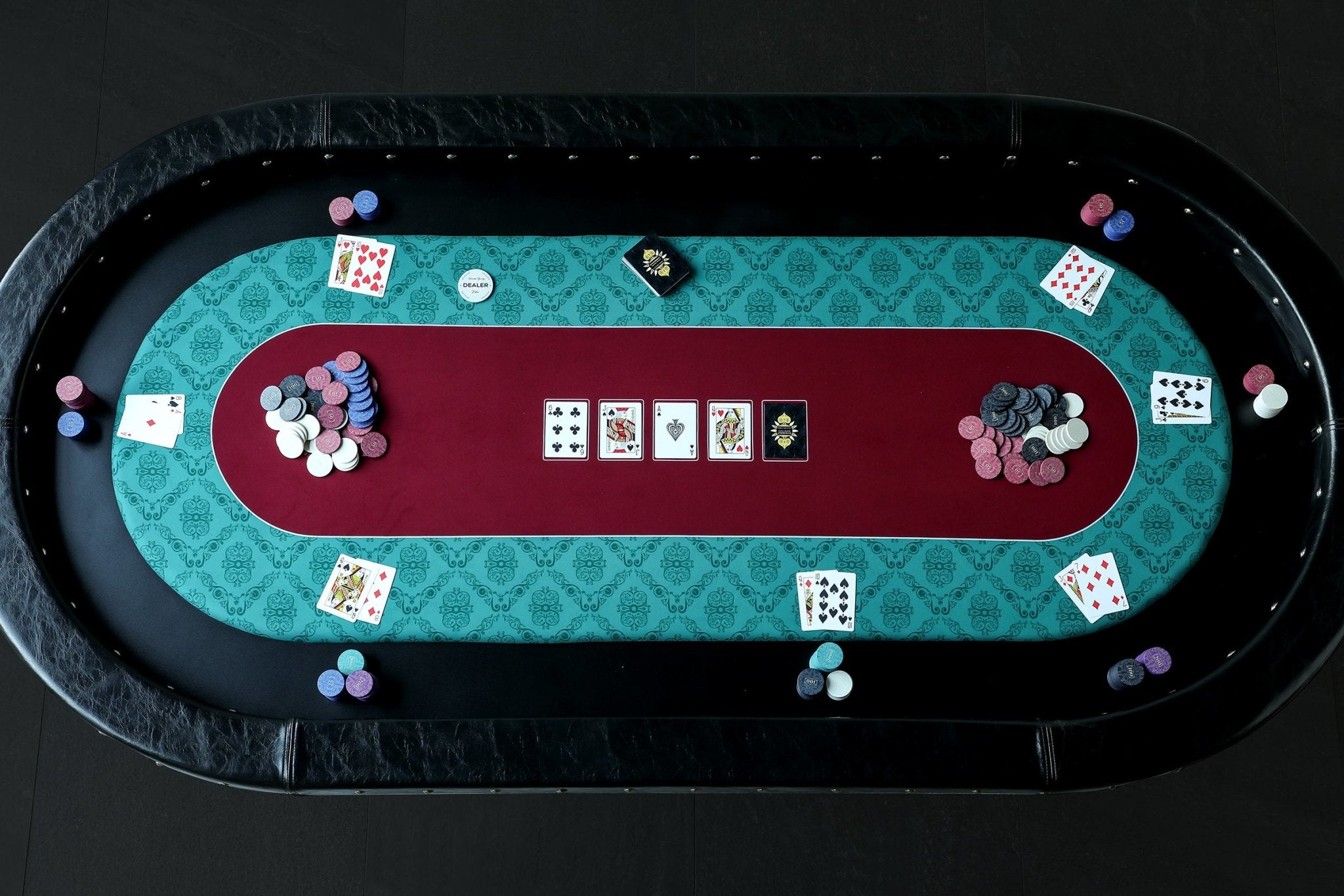 P10 The Classic Game Poker Table with Heavy Duty Folding Legs and Casi ...